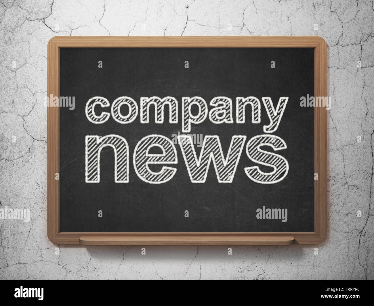 News concept: Company News on chalkboard background Stock Photo - Alamy