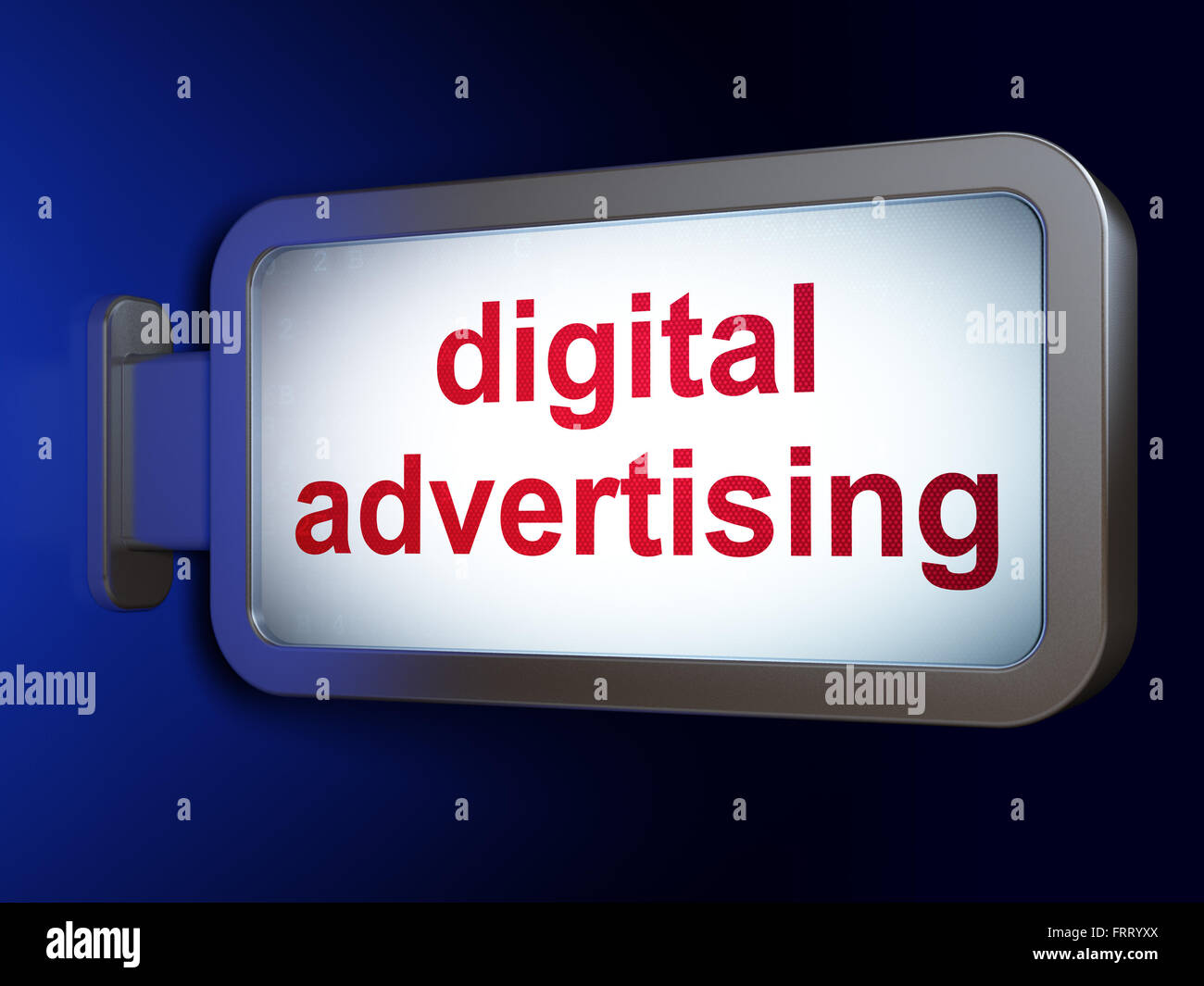 Marketing concept: Digital Advertising on advertising billboard ...