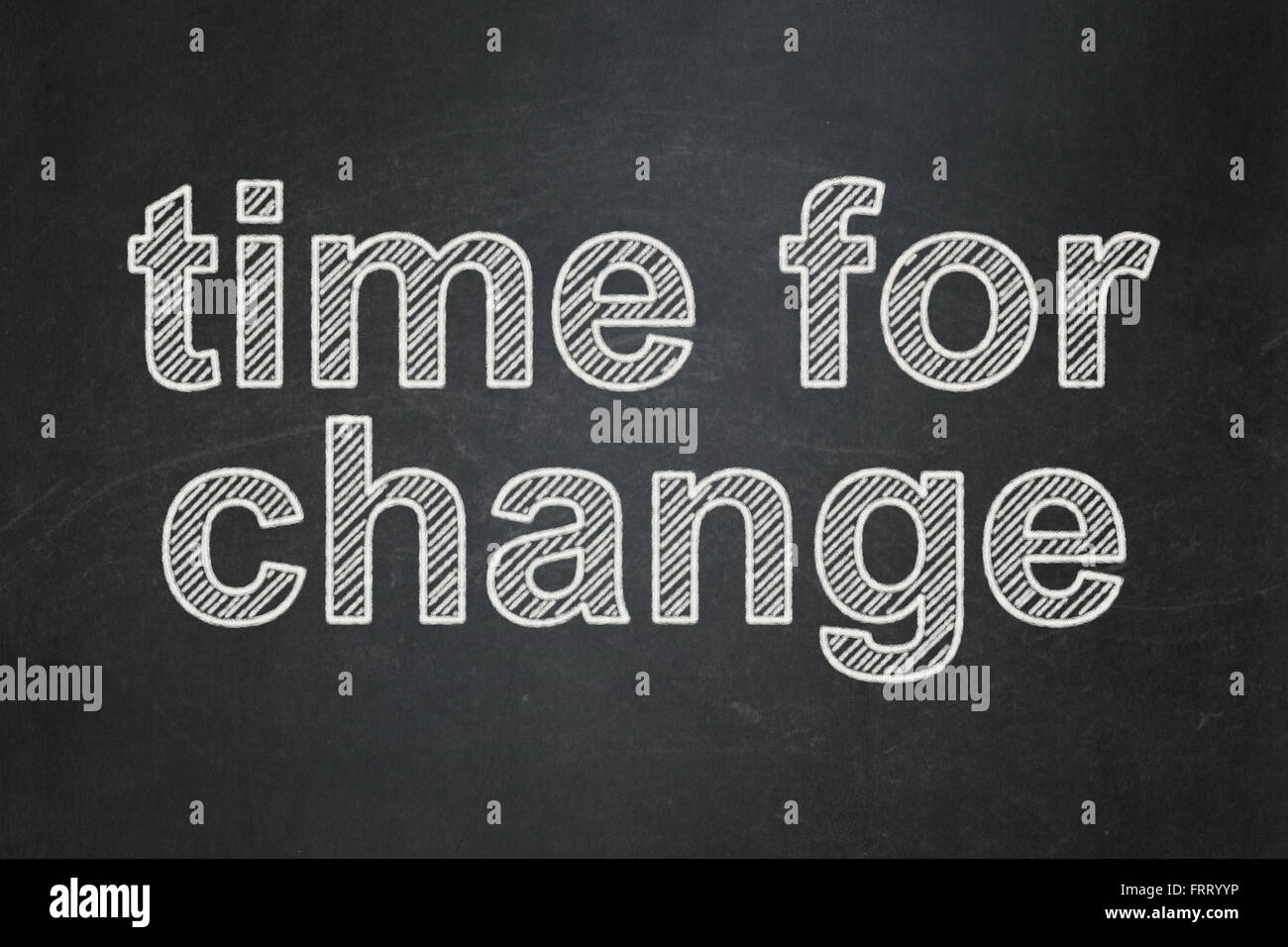 Time concept: Time for Change on chalkboard background Stock Photo - Alamy