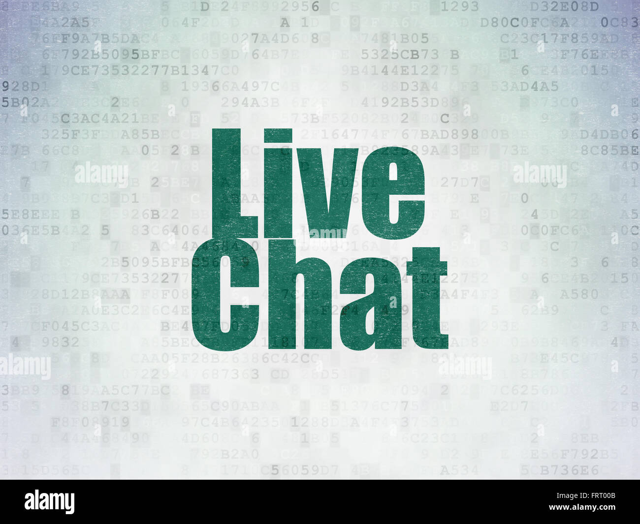 Web development concept: Live Chat on Digital Paper background Stock ...