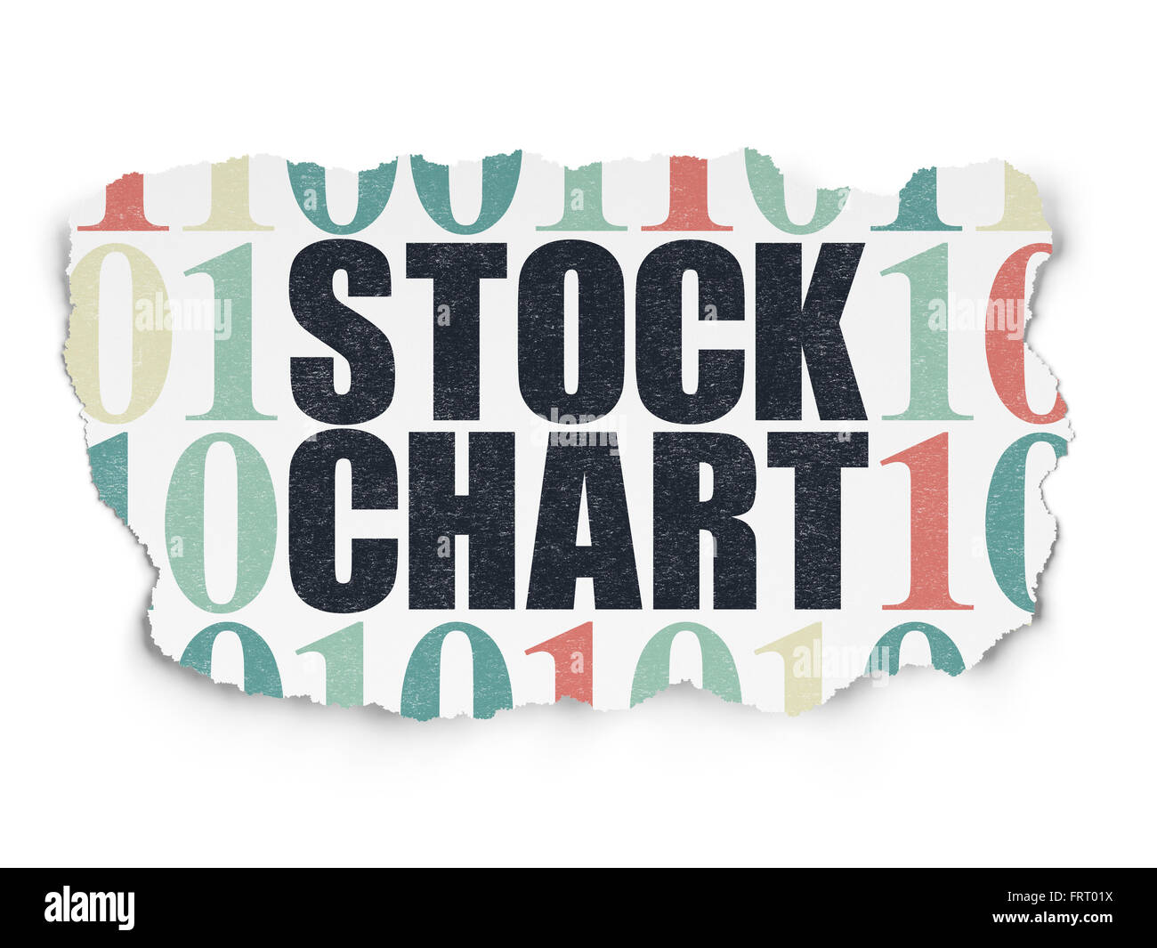 Business concept: Stock Chart on Torn Paper background Stock Photo - Alamy