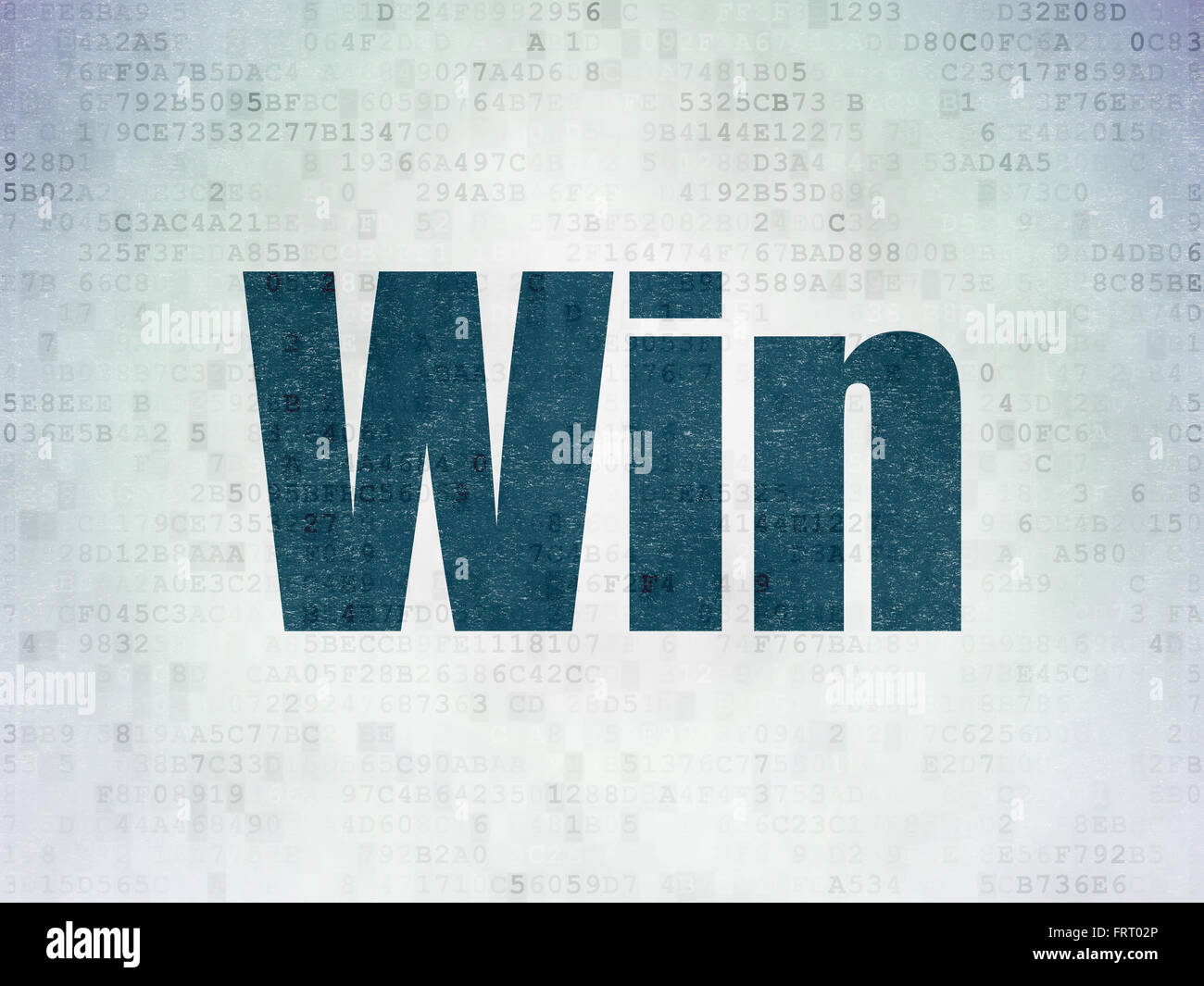 Business concept: Win on Digital Paper background Stock Photo - Alamy