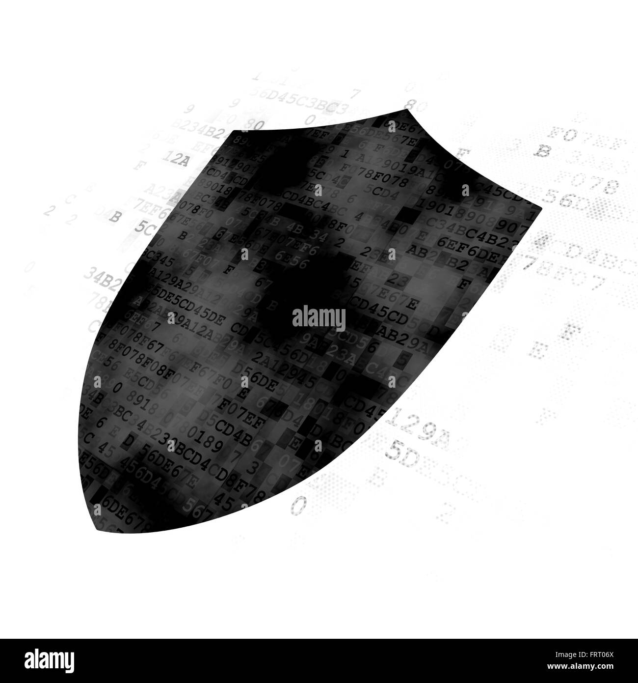 Protection concept: Shield on Digital background Stock Photo - Alamy