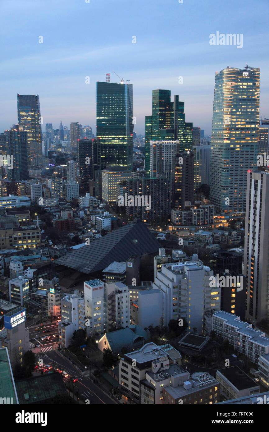 Japan, Tokyo, skyline, skyscrapers, aerial view Stock Photo - Alamy