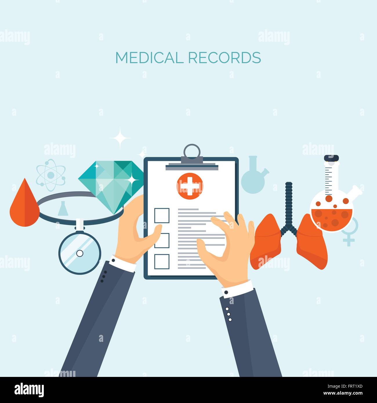 Vector illustration. Flat medical background. Health care ,first aid ...