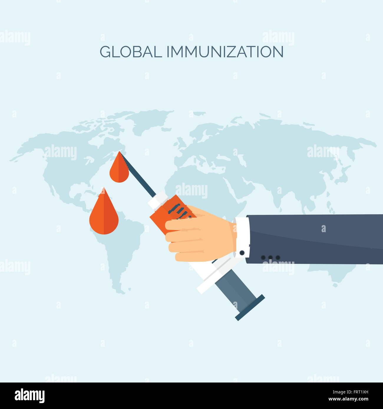 Syringe injections reflection Stock Vector Images - Alamy