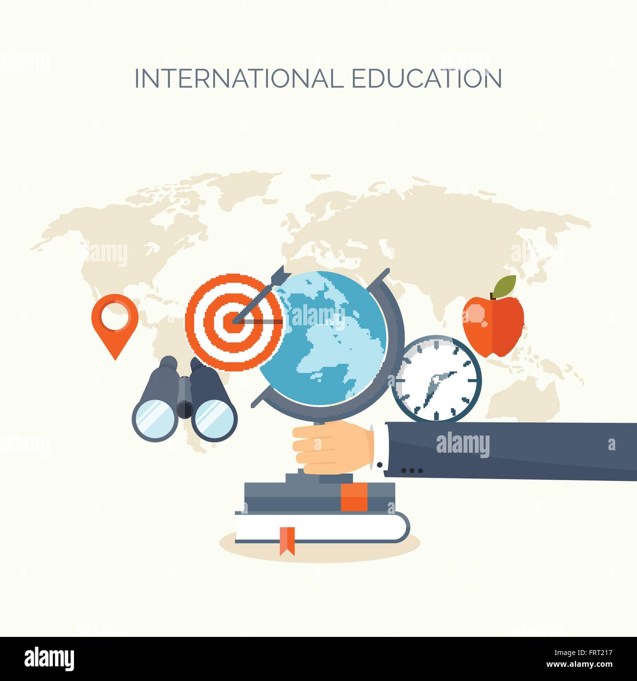 Vector illustration. Flat backgrounds set. Distance education,learning ...