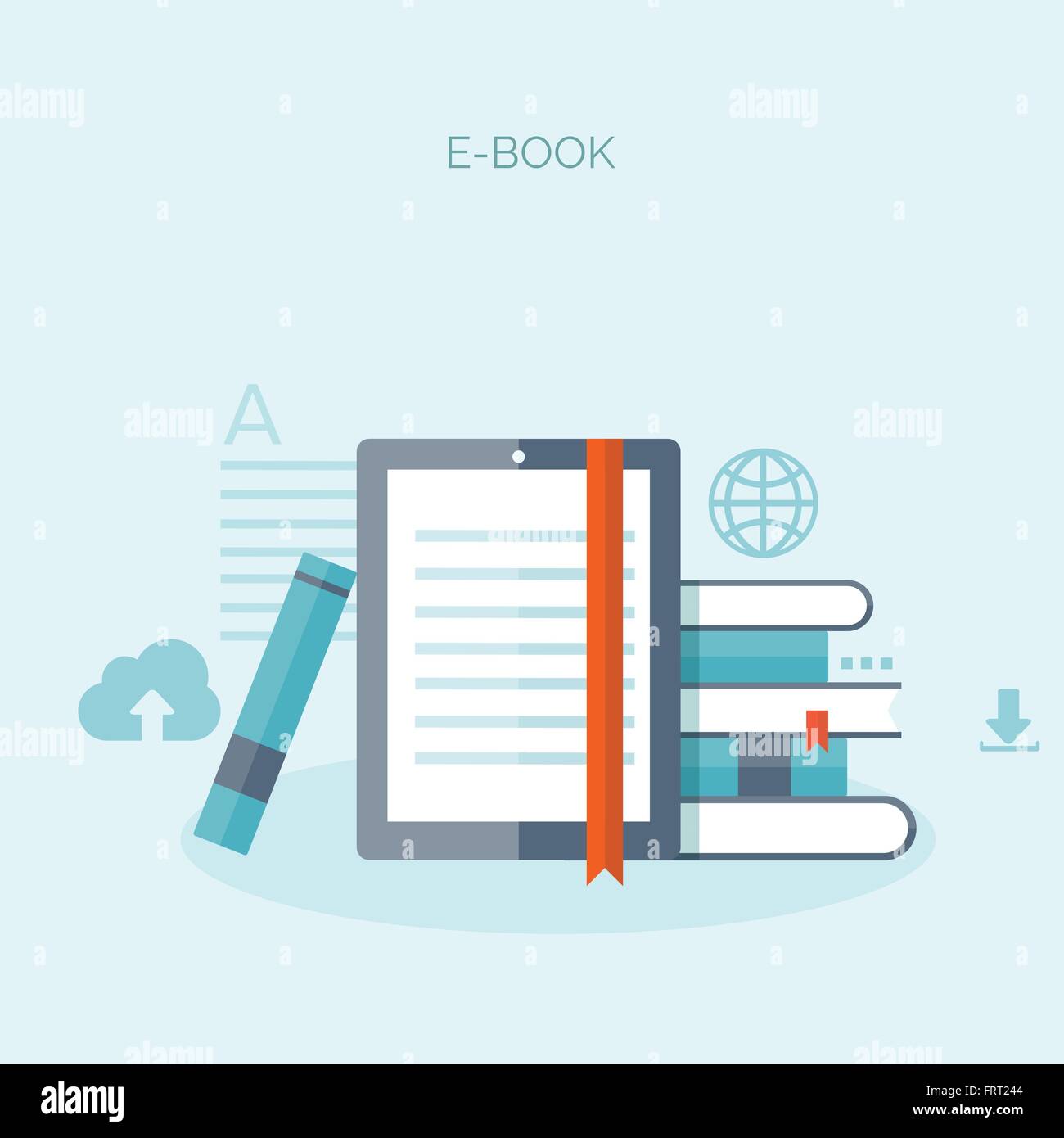 Vector illustration. Flat backgrounds set. Distance education,learning ...