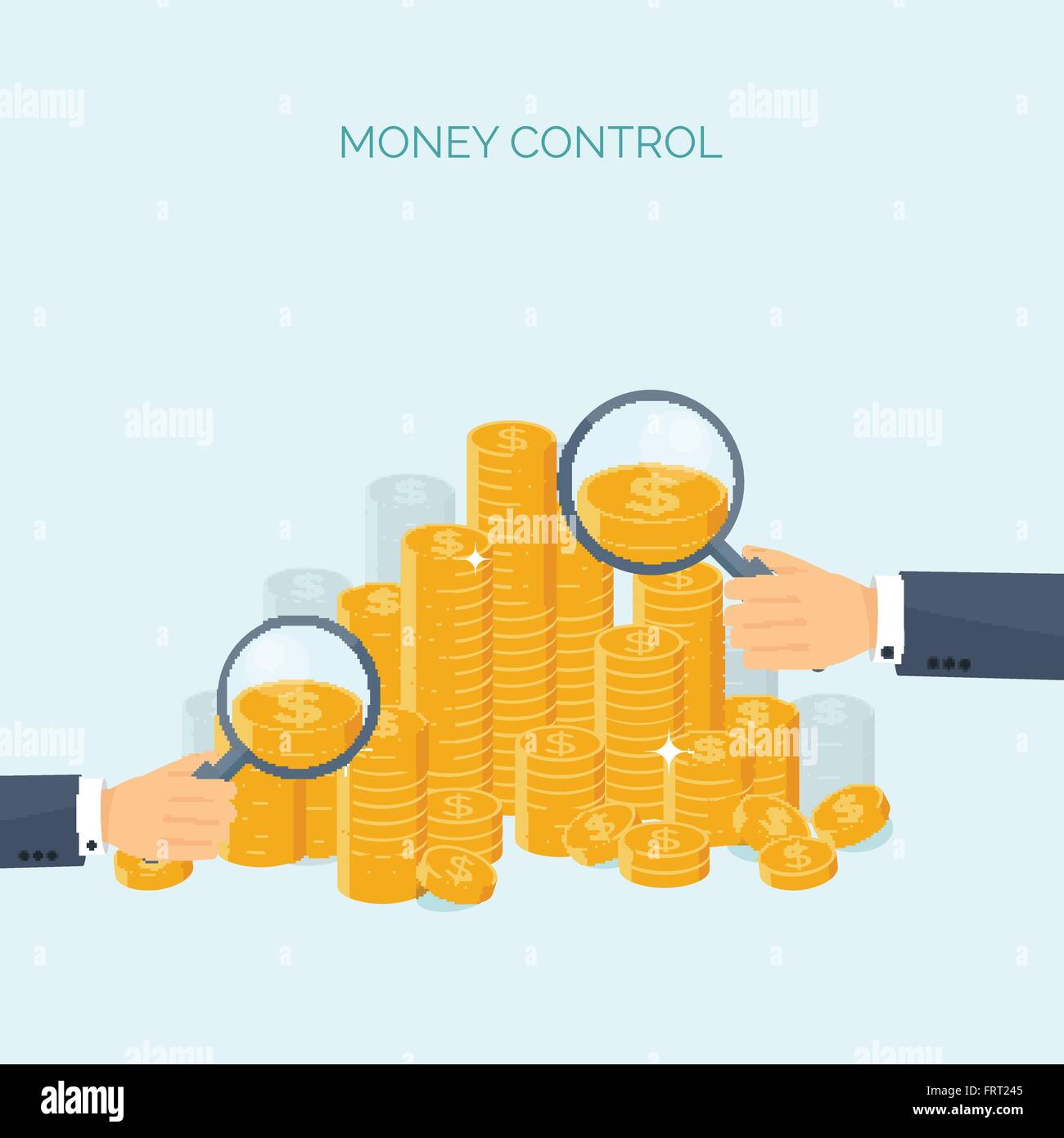 Vector illustration. Flat header. Money, money making. Web payments ...