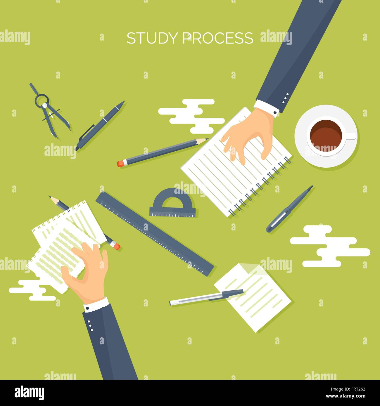 Vector illustration. Flat backgrounds set. Distance education,learning ...