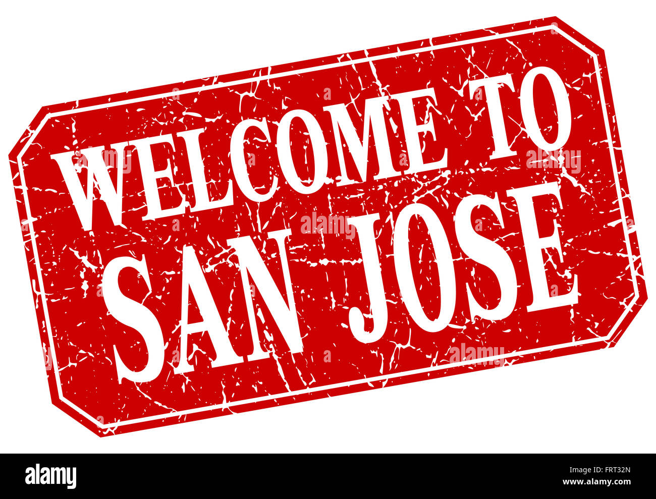 Welcome label background san Cut Out Stock Images & Pictures - Alamy