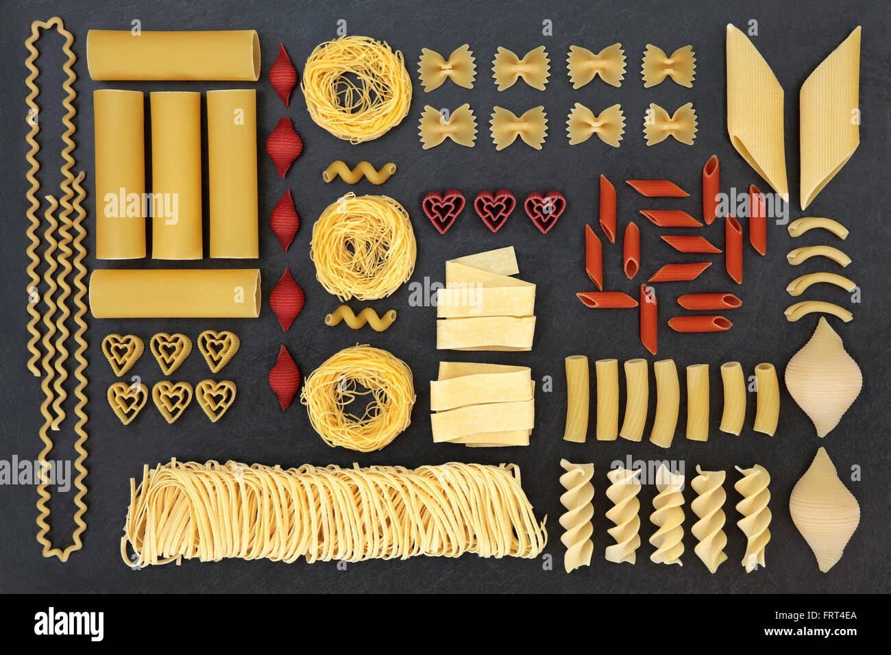 Varieties of dried pasta hi-res stock photography and images - Alamy