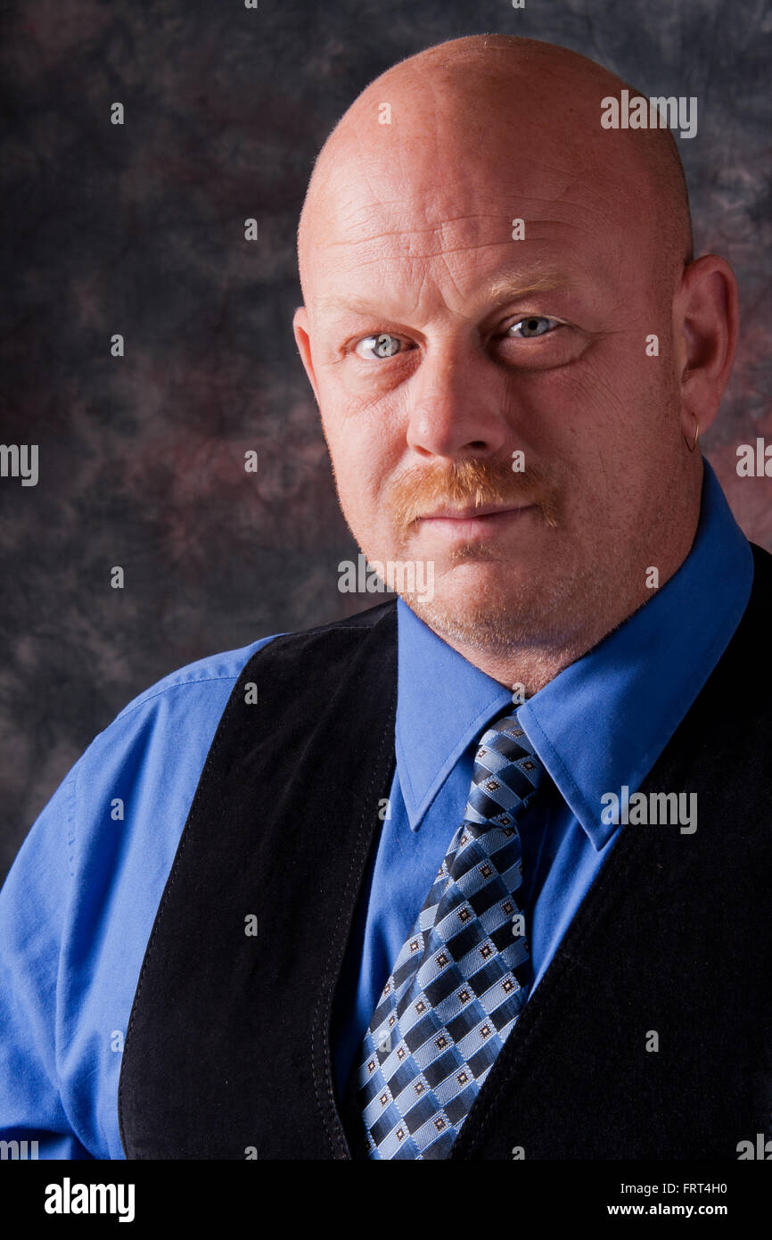 Headshot head shot portrait bald hi-res stock photography and images ...