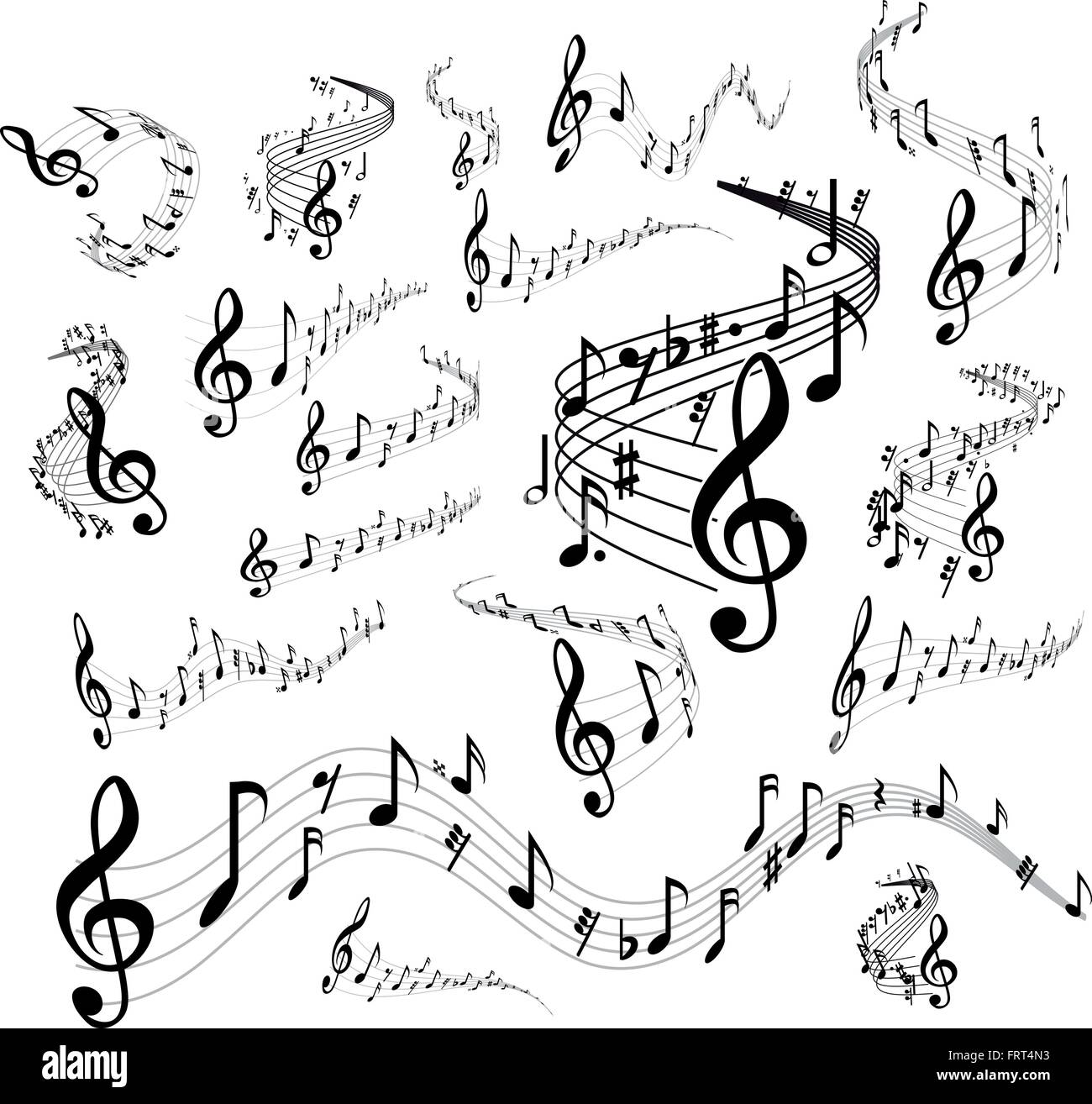 Scroll music Black and White Stock Photos & Images - Alamy