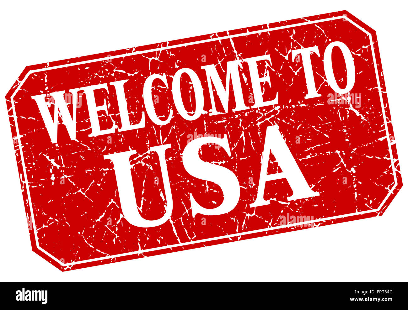 Welcome usa red square hi-res stock photography and images - Alamy