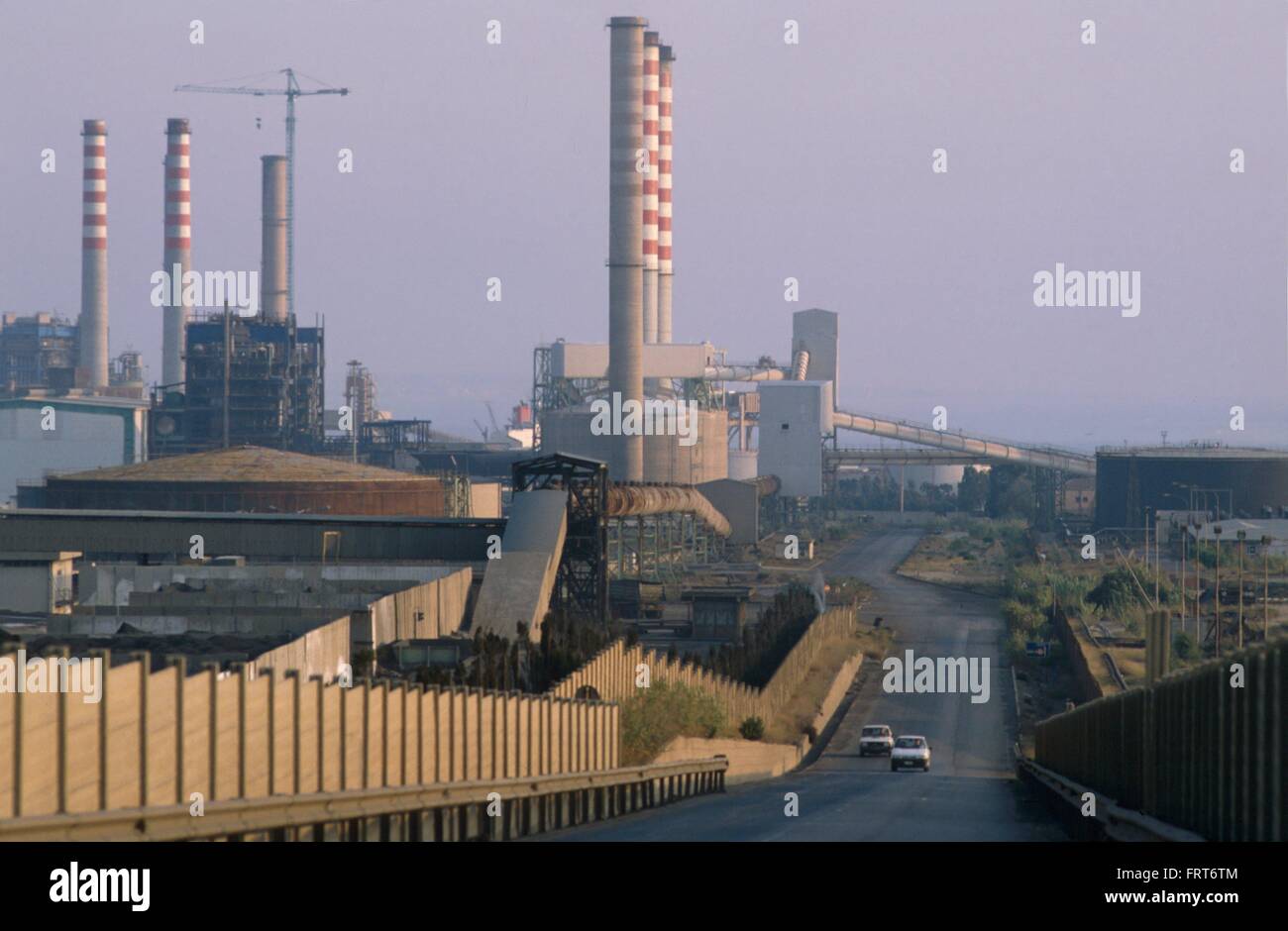 The ALCOA Aluminum plant in Portovesme (Sardinia island, Italy Stock ...