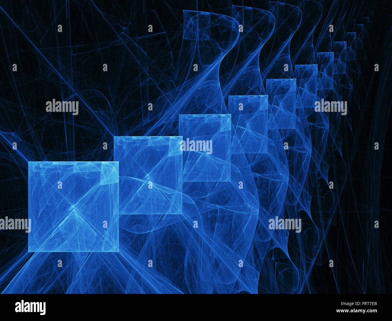 Black square background spiral hi-res stock photography and images - Alamy