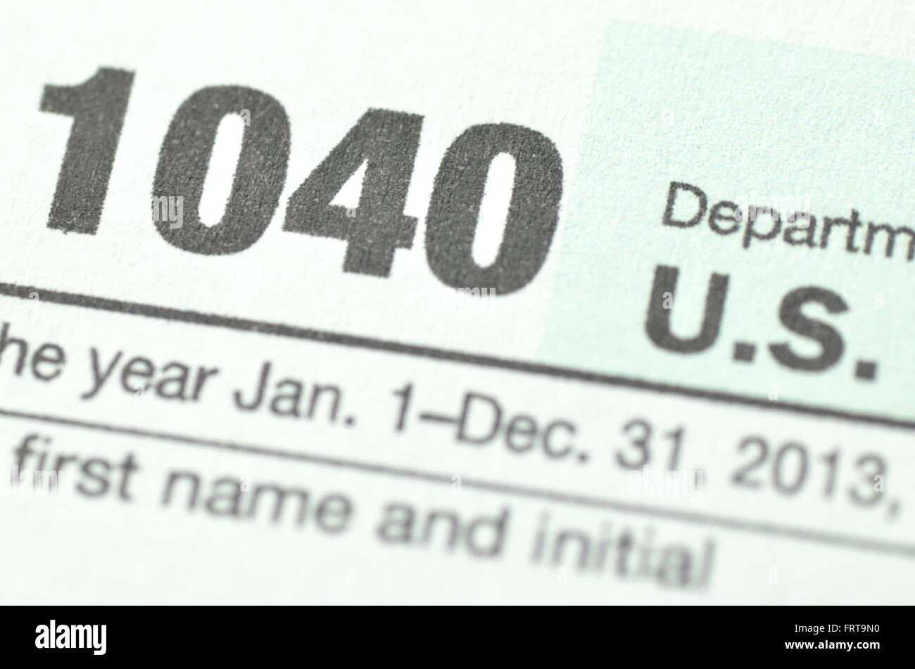 closeup of us tax forms Stock Photo - Alamy
