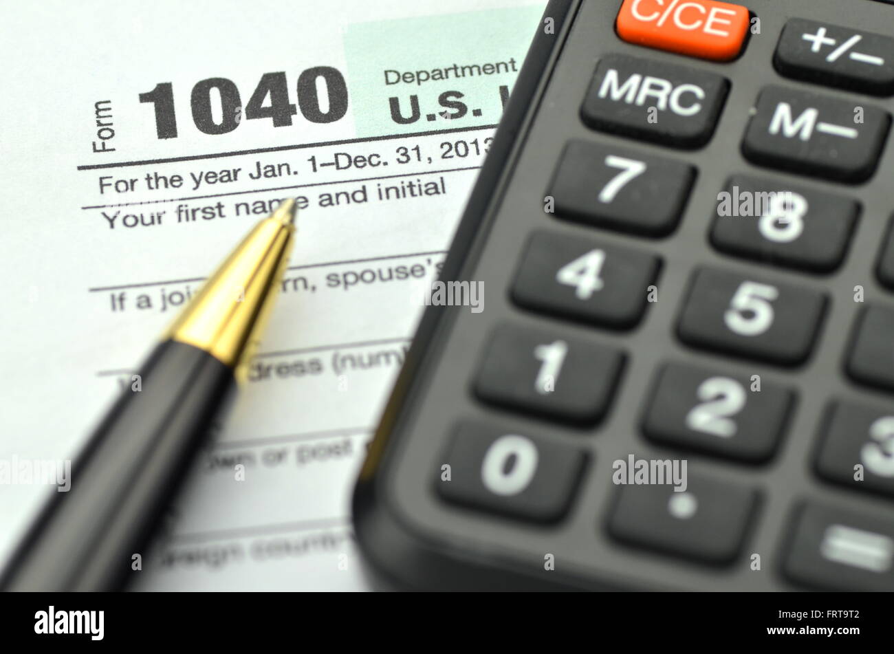 Us tax forms hi-res stock photography and images - Alamy