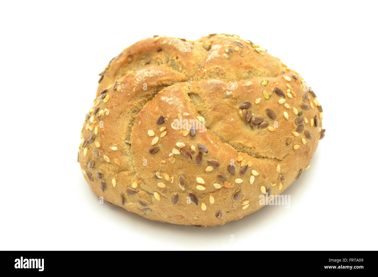tasty fresh bun isolated on white background Stock Photo - Alamy