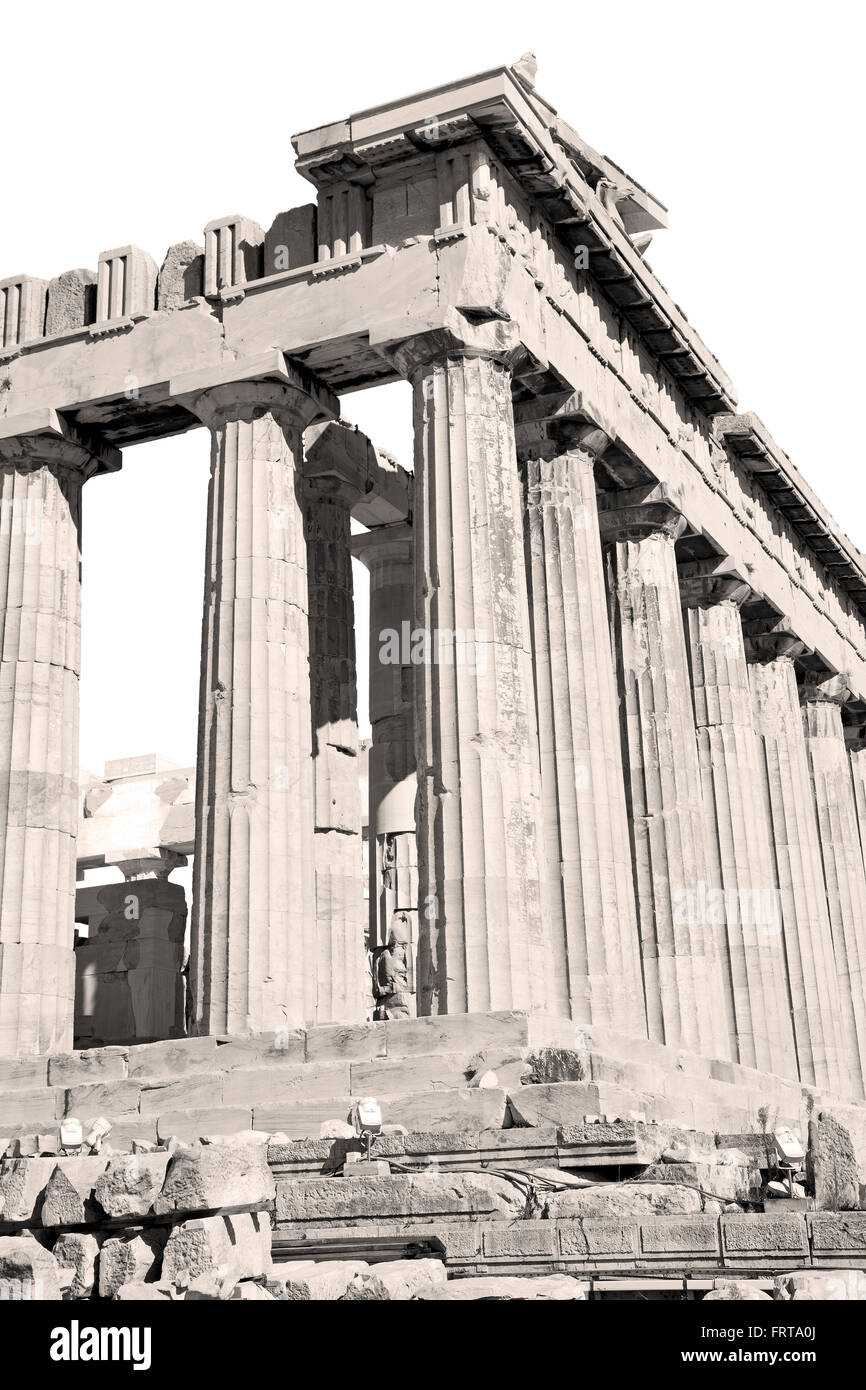 in greece the old architecture and historical place parthenon athens ...
