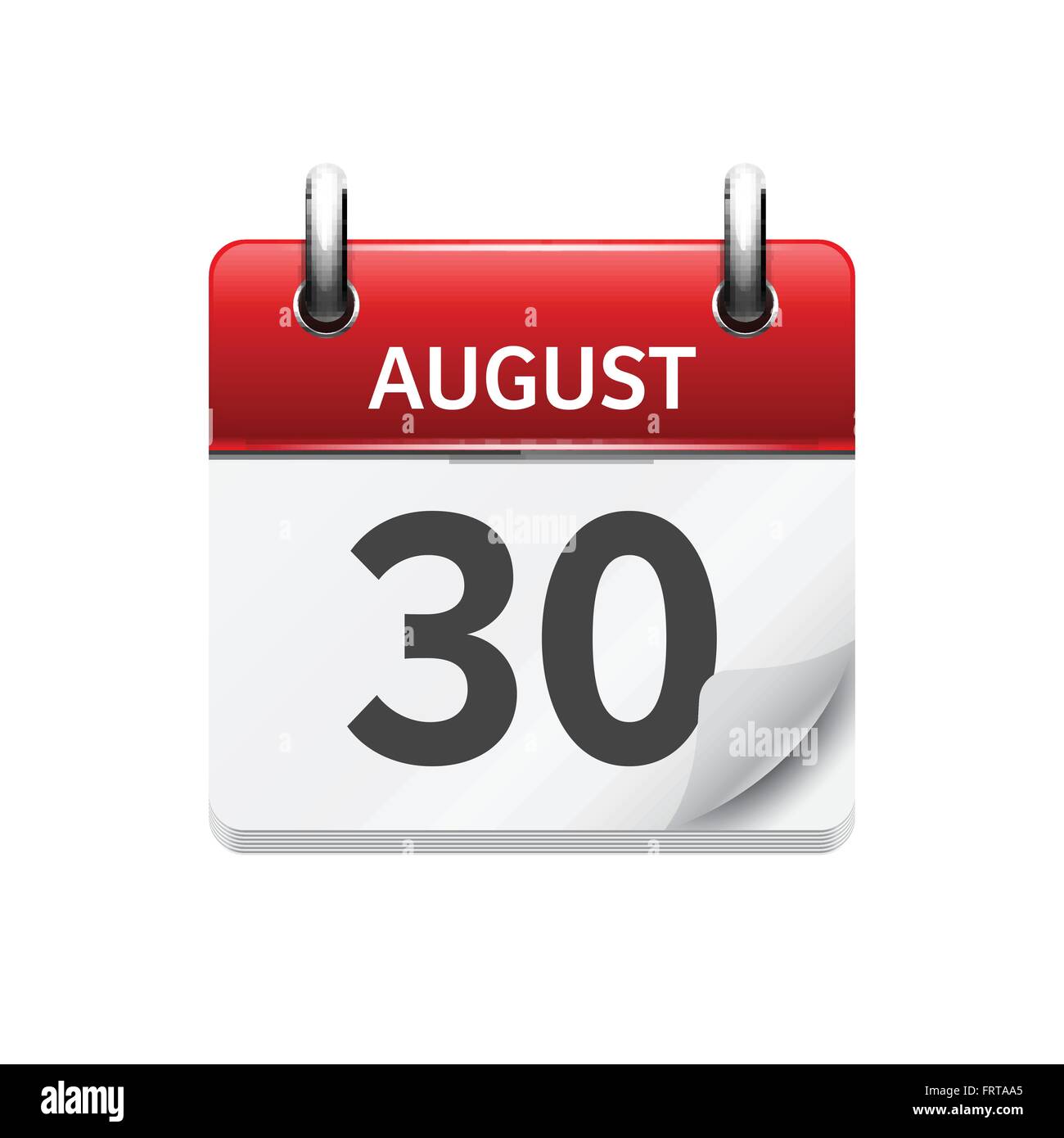 30 august calendar icon hi-res stock photography and images - Alamy