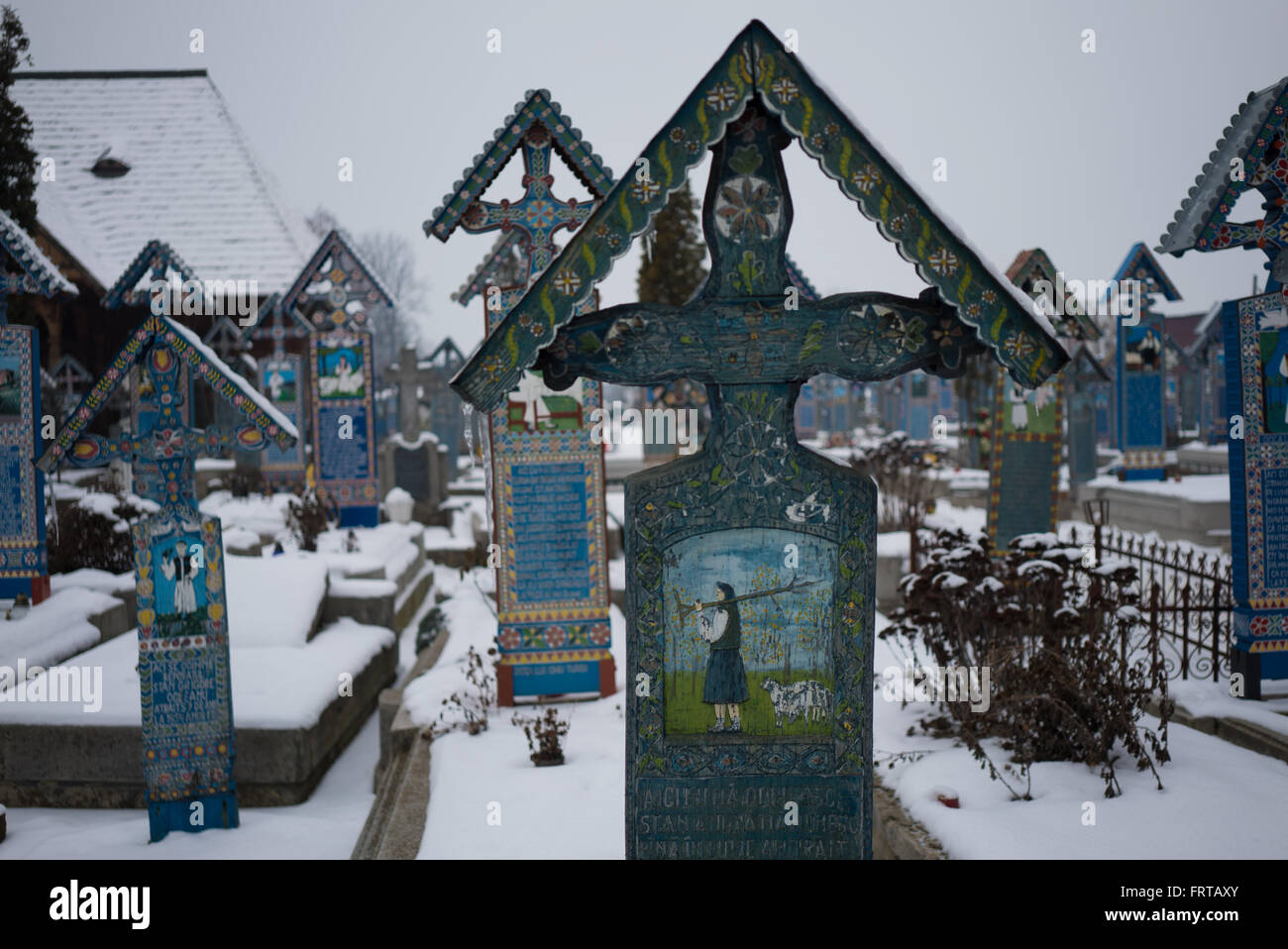 Inside Romania's Happy Cemetery Where people are remembered with humor ...