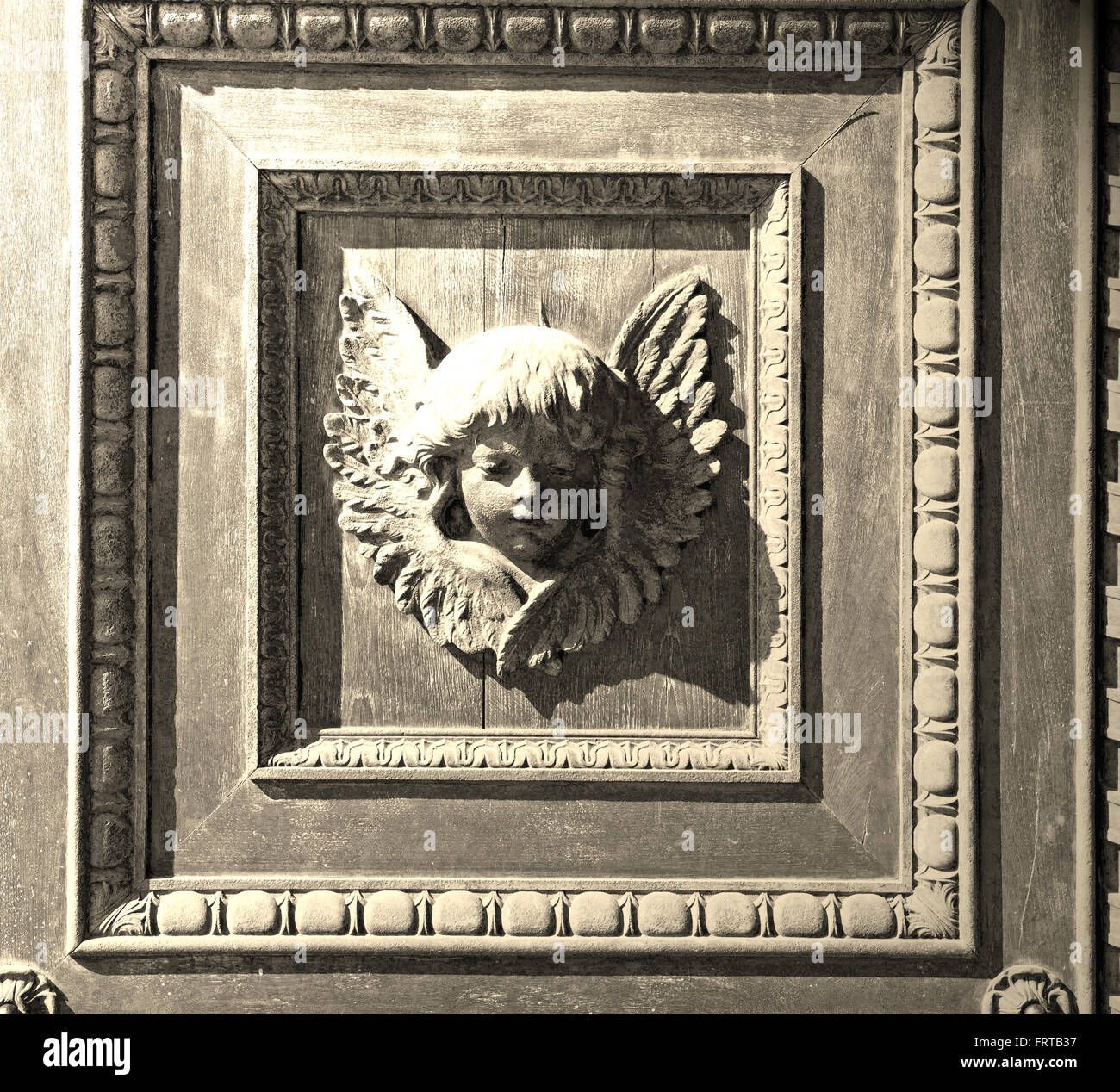 abstract angel texture of a brown antique wooden old door Stock Photo ...