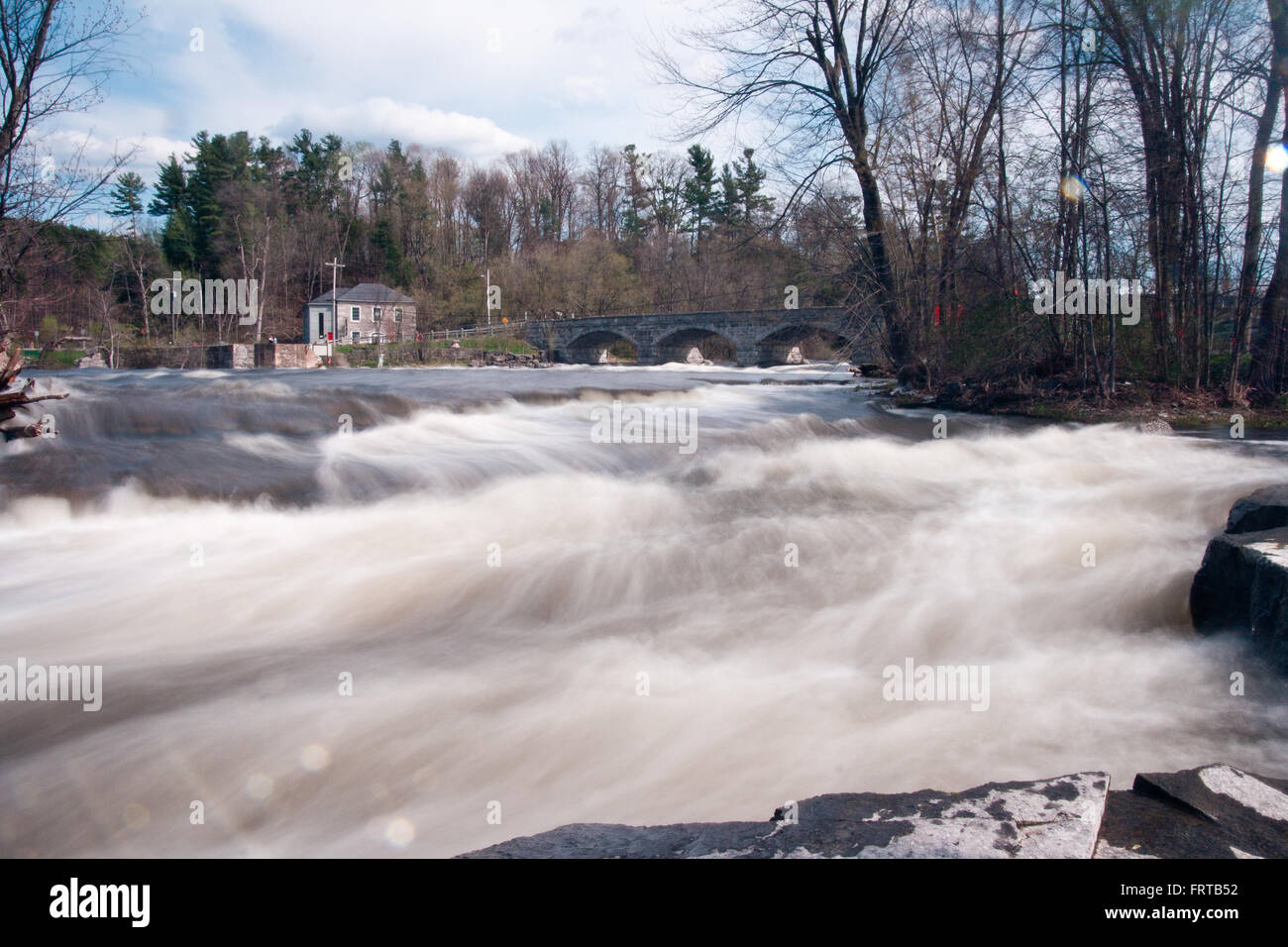 Fast water of the Mississippi River, Pakenham Ontario Stock Photo - Alamy