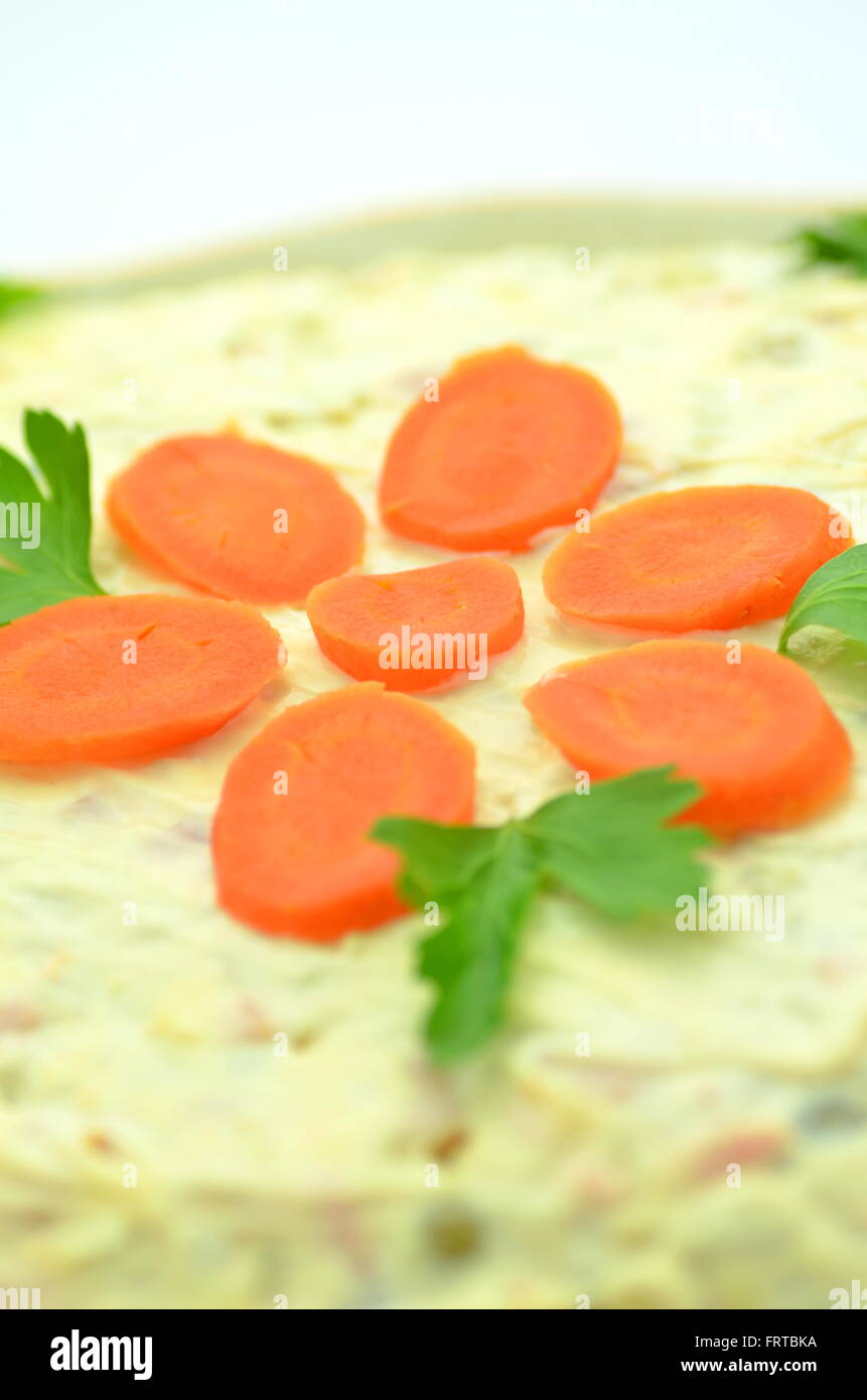 salad made of cooked vegetables in a bowl Stock Photo - Alamy