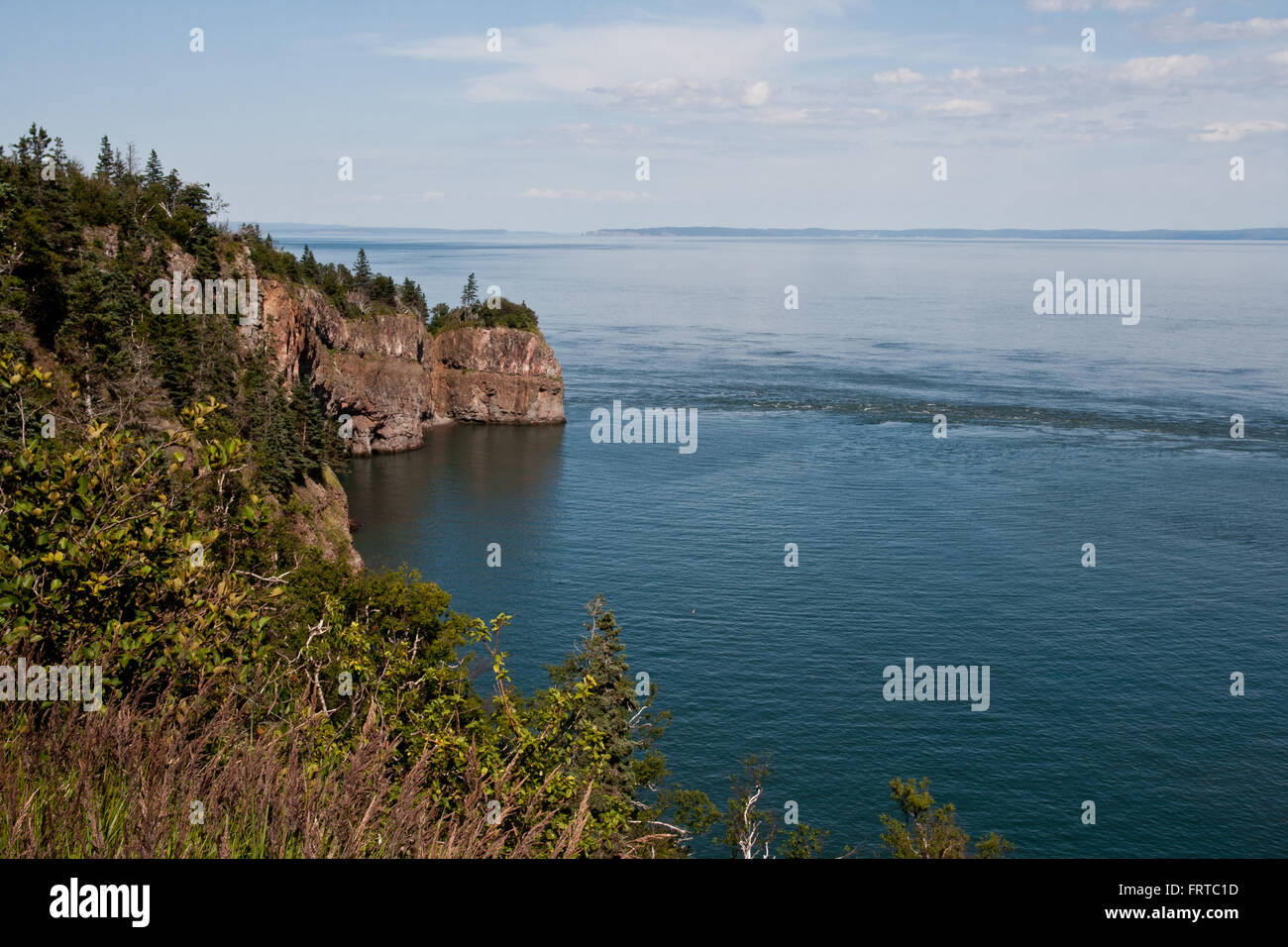 Entrance to the Minas Basin, Cape d'Or Nova Scotia Stock Photo - Alamy