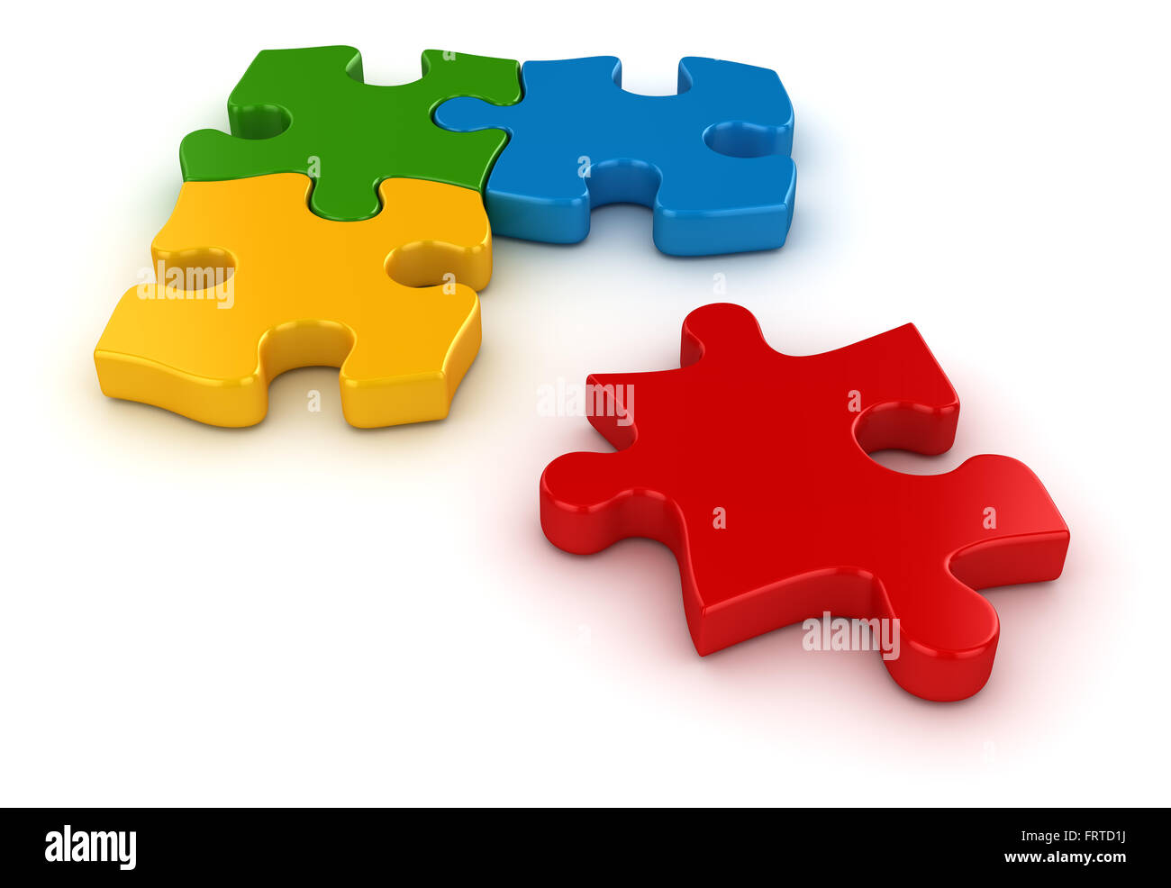 Four piece jigsaw puzzle hi-res stock photography and images - Alamy
