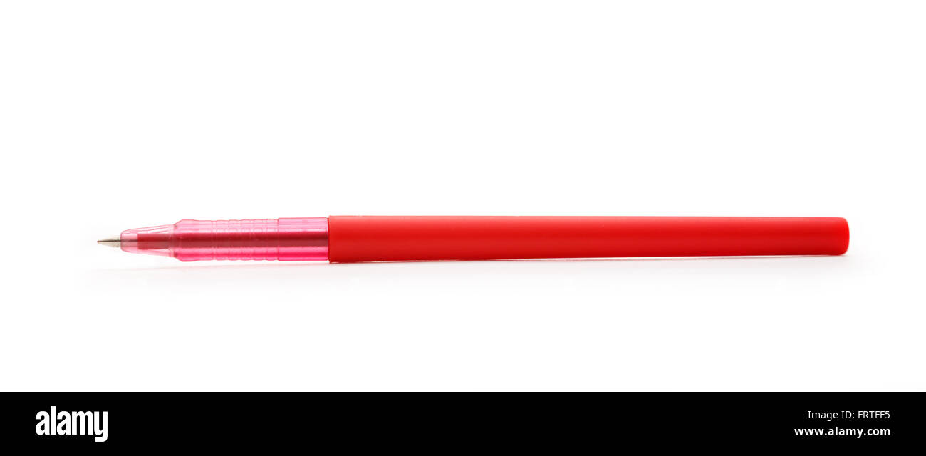 Pen in closeup isolated on white background Stock Photo - Alamy
