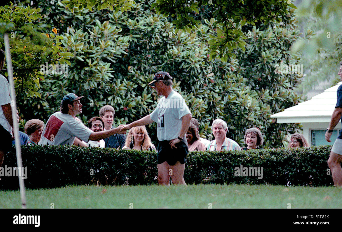 Washington, DC., USA, 4th September, 1993 President Clinton after ...