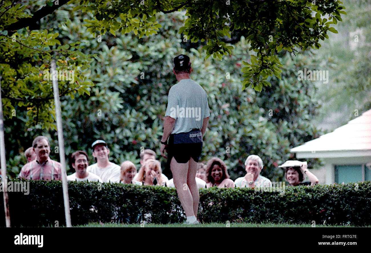 Clinton running secret service hi-res stock photography and images - Alamy