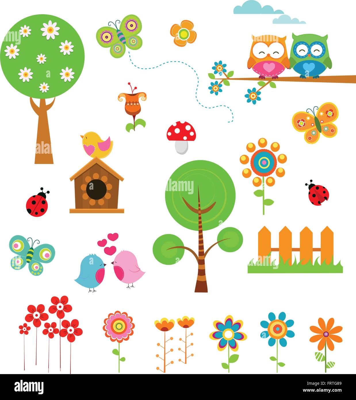 Spring characters Cut Out Stock Images & Pictures - Alamy