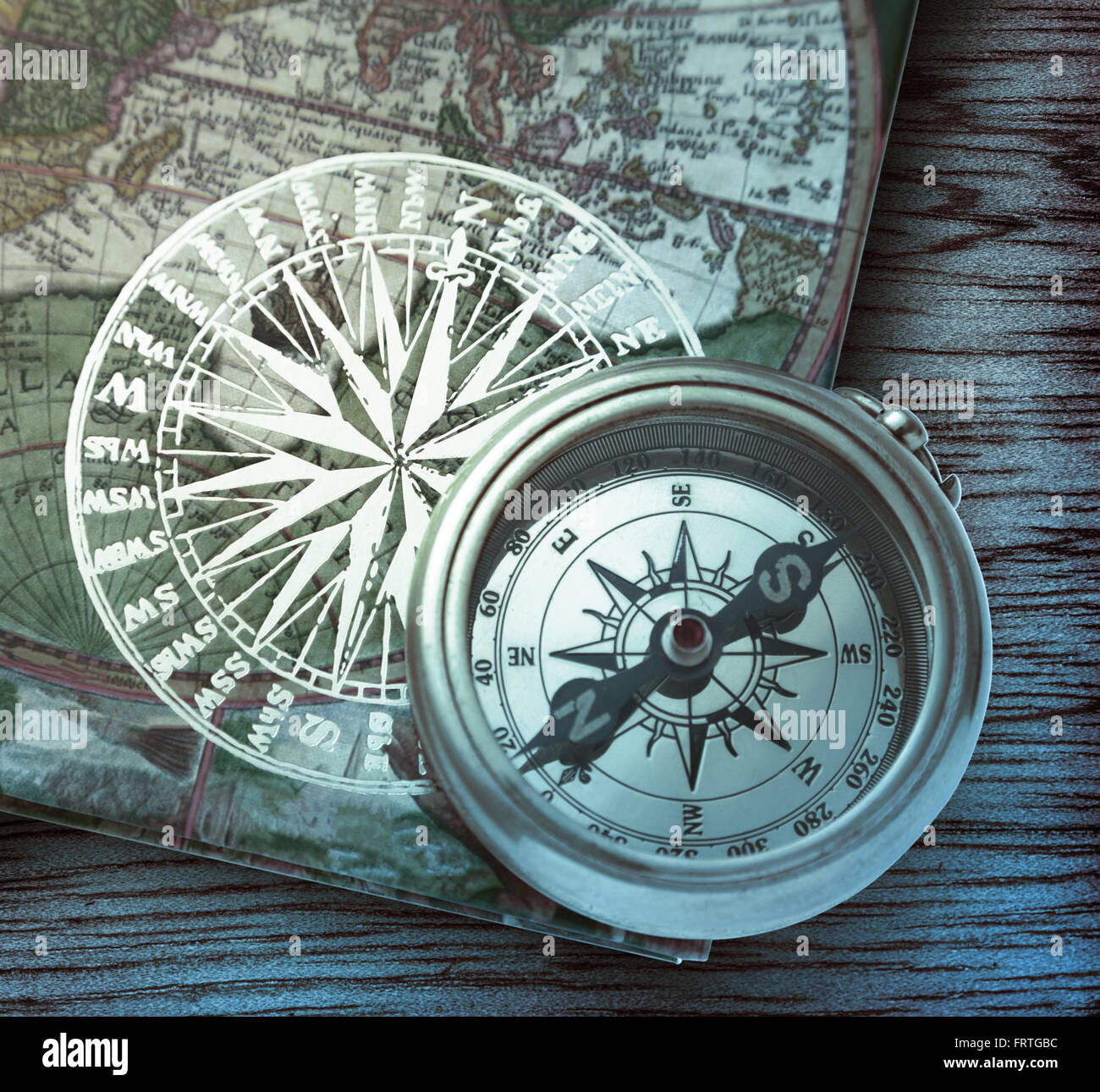 Compass for book cover hi-res stock photography and images - Alamy