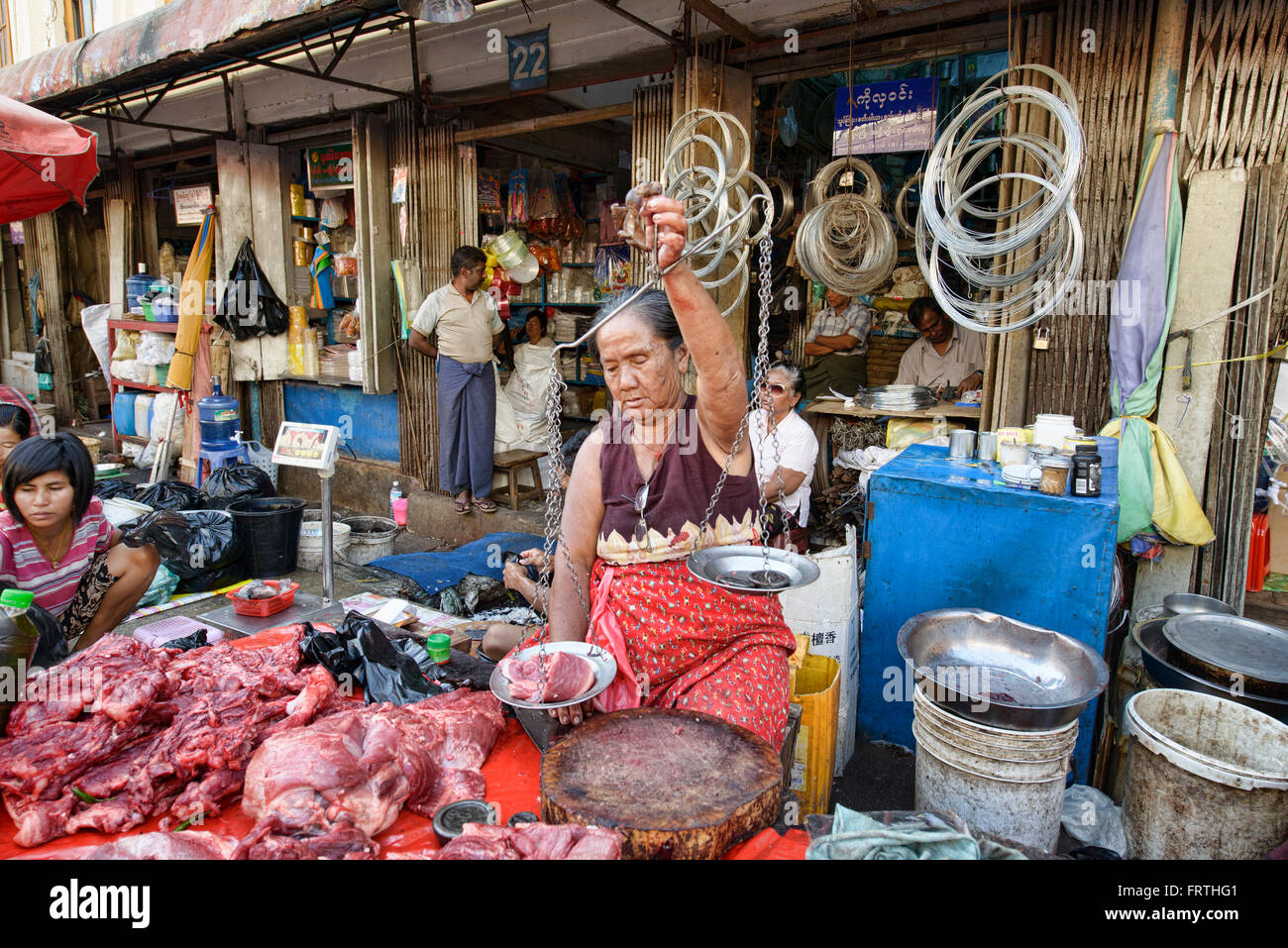 Asian meat markets hi-res stock photography and images - Alamy