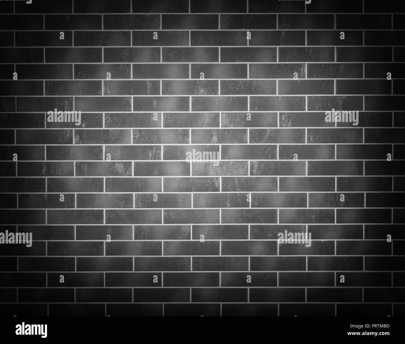 Black grunge weathered, rectangular brick wall texture Stock Photo - Alamy