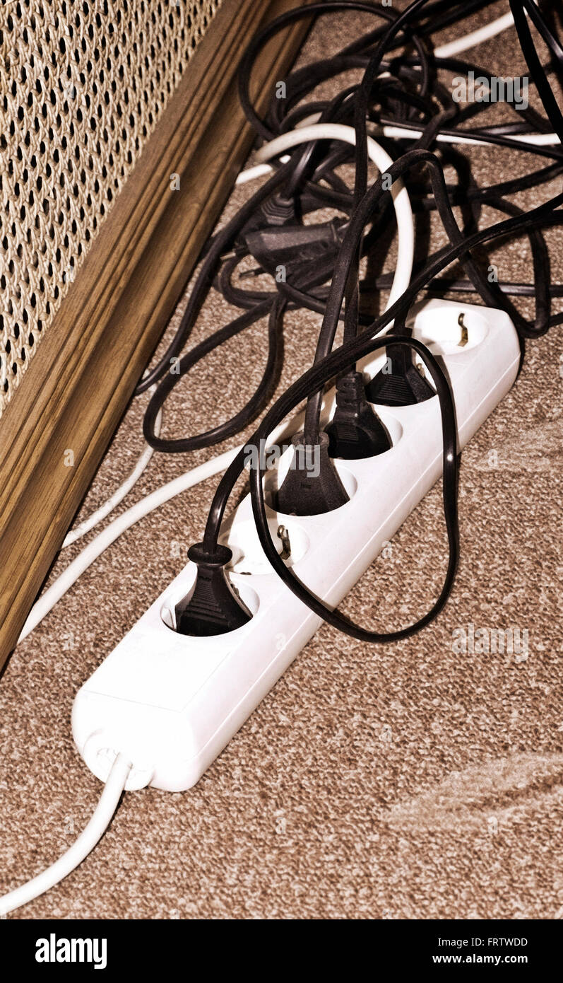 household electrical cables Stock Photo - Alamy