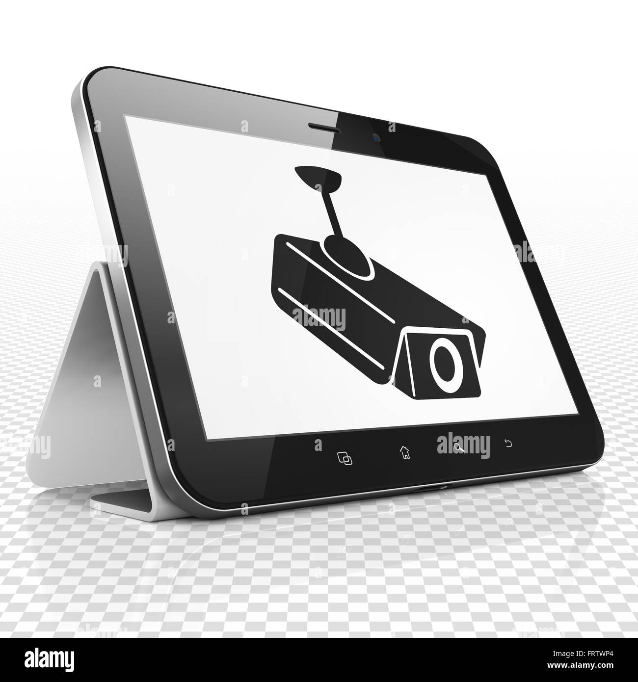 Security concept: Tablet Computer with Cctv Camera on display Stock ...