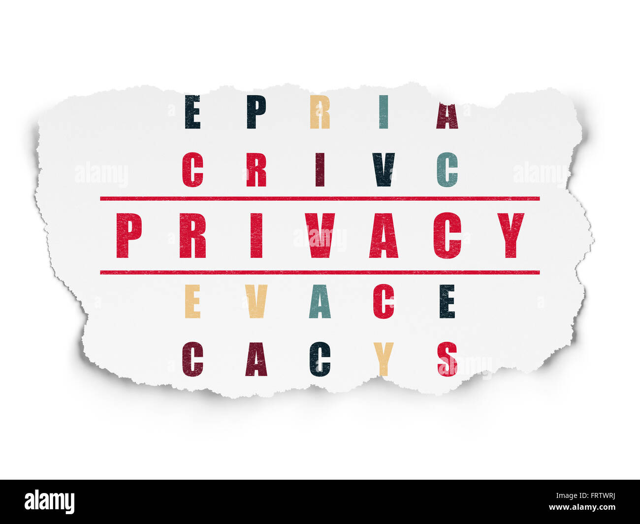Safety concept: Privacy in Crossword Puzzle Stock Photo - Alamy