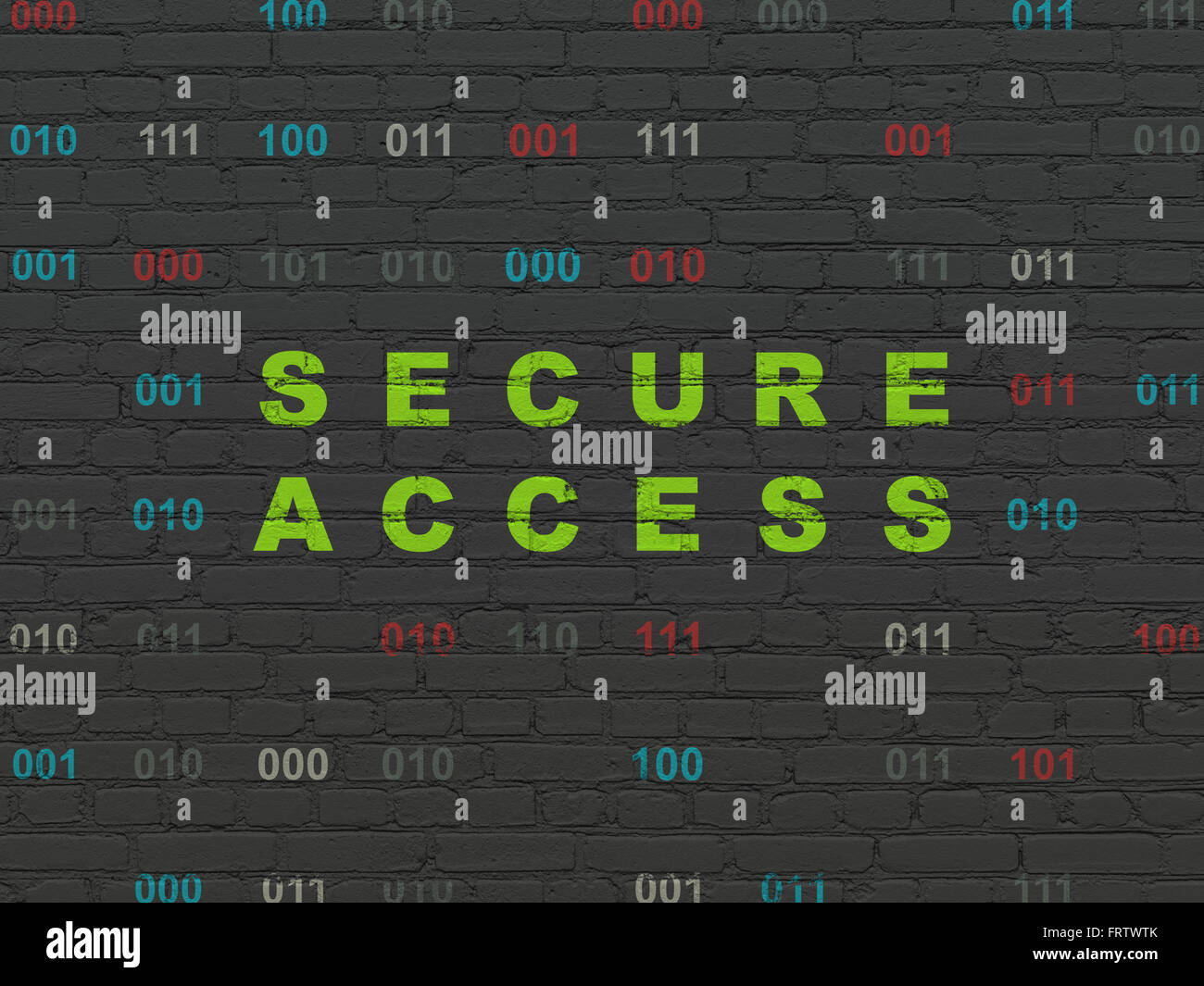 Security concept: Secure Access on wall background Stock Photo - Alamy