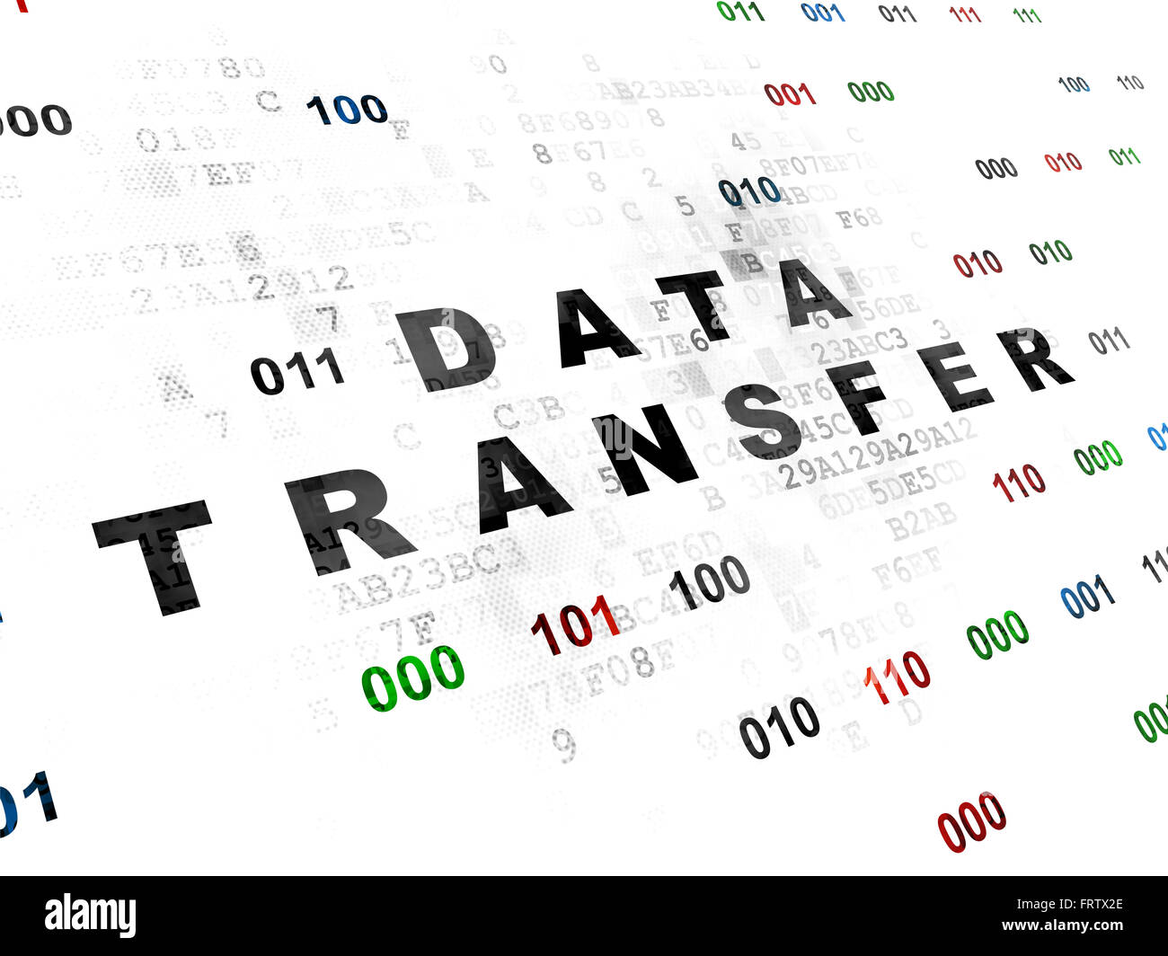 Data concept: Data Transfer on Digital background Stock Photo - Alamy