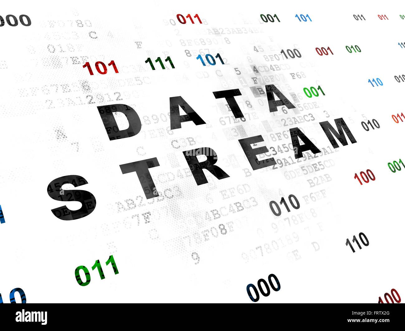 Information concept: Data Stream on Digital background Stock Photo - Alamy