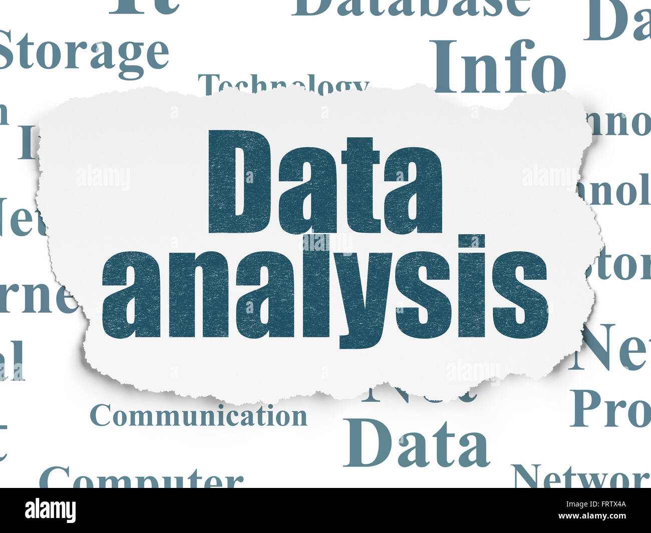Information concept: Data Analysis on Torn Paper background Stock Photo ...