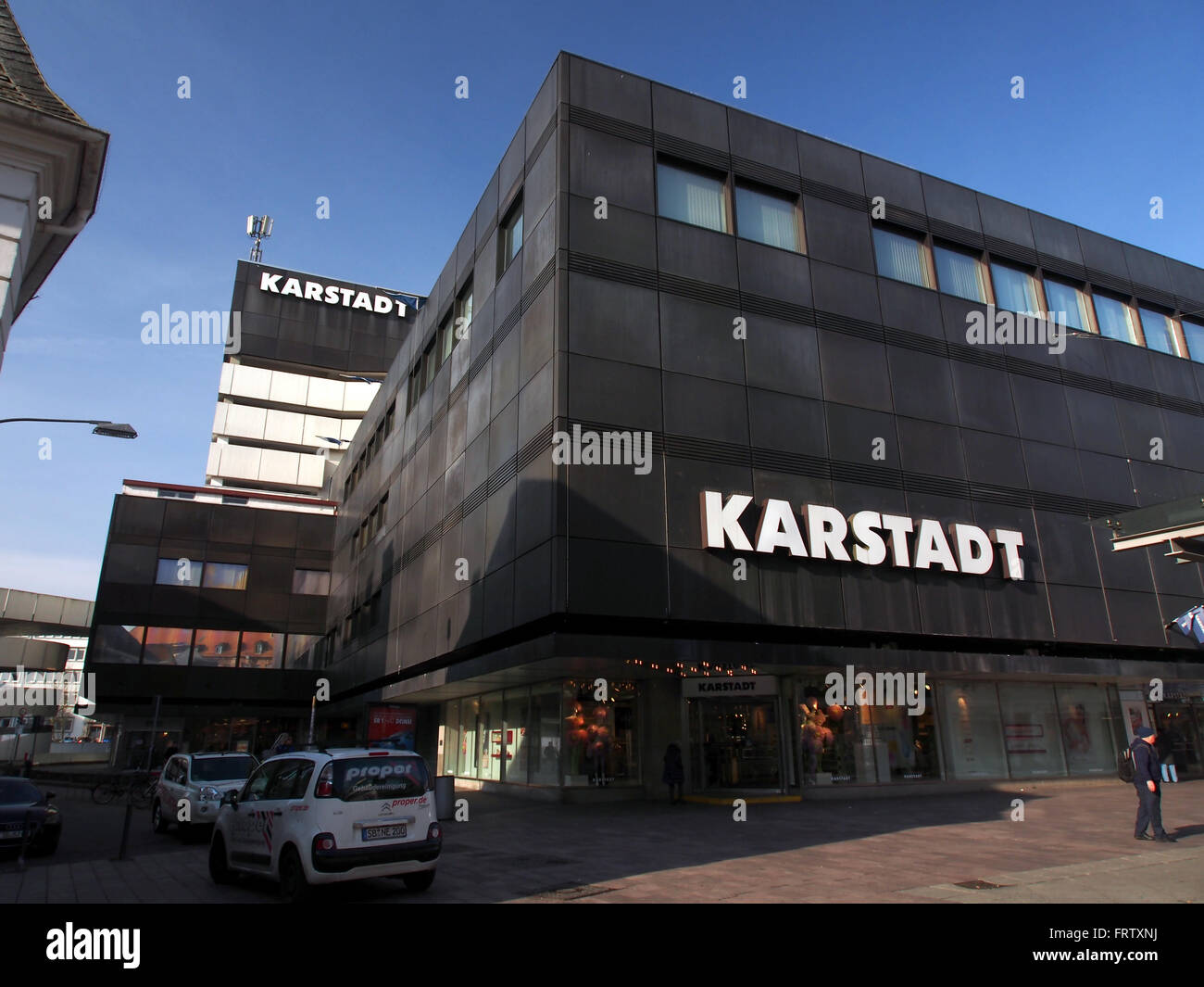 A photo showing Bahnhofstrasse, with the famous Karstadt department ...
