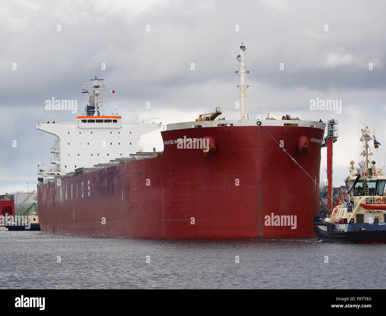 The Navios Marco Polo is a large container ship, registered under IMO ...
