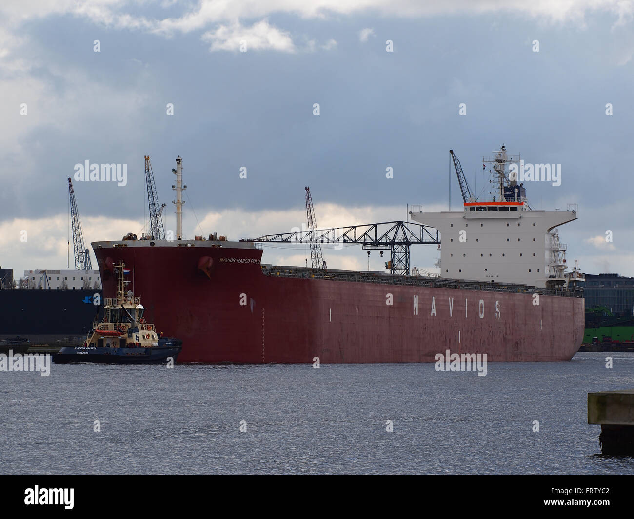 The Navios Marco Polo, a modern container vessel with IMO number ...
