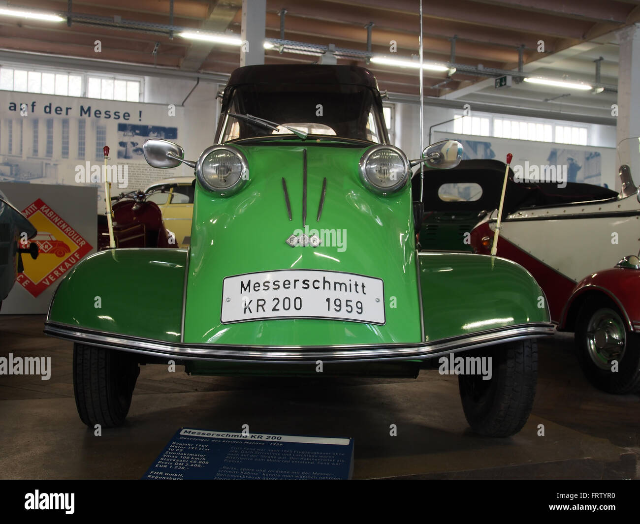 The 1959 Messerschmitt KR200, powered by a 191ccm engine delivering ...